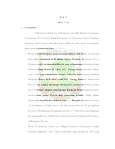 PELAKSANAAN DIVERSI PADA TAHAP PENUNTUTAN DI KEJAKSAAN NEGERI PARIAMAN TERHADAP TINDAK PIDANA ...